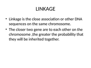 genetics topic on two factor cross and three factor cross | PPTX