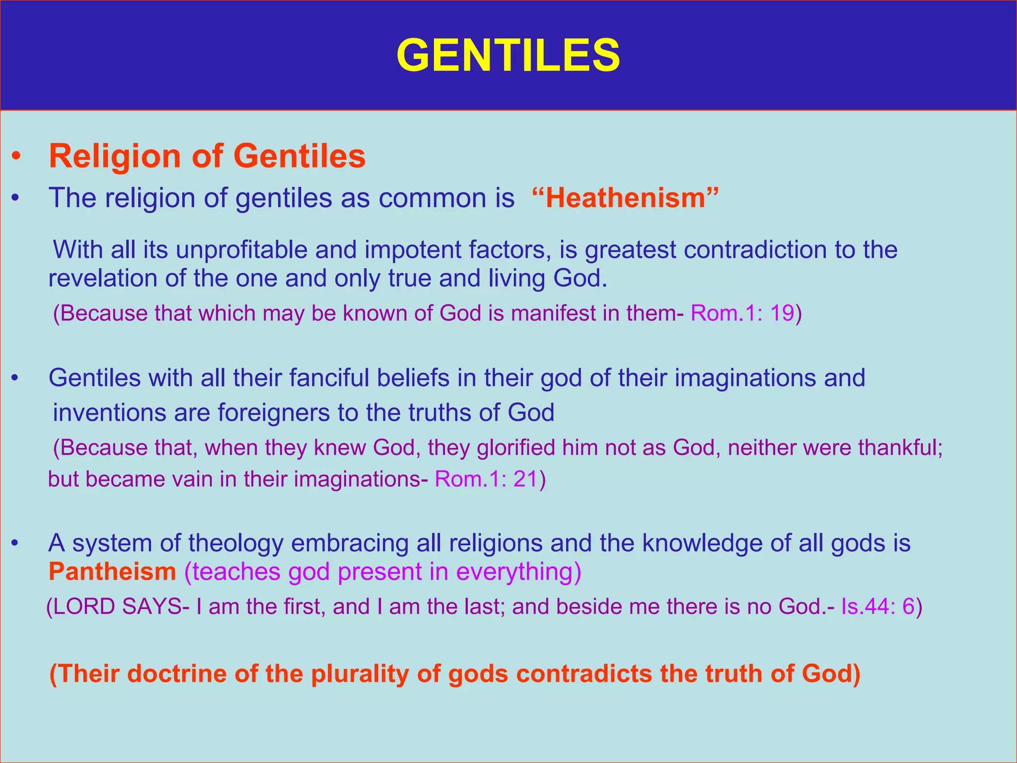 Gentiles | PPT