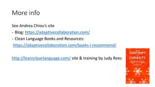 Clean Language introduction - Gent Lean Coffee - January 2017 | PPTX ...