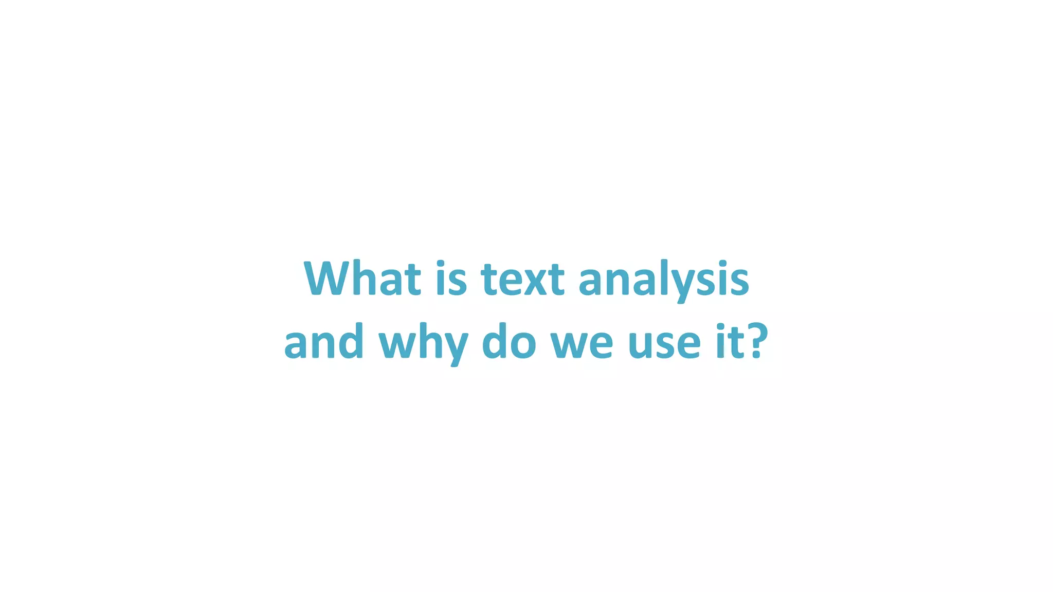 A Gentle Introduction to Text Analysis I | PDF