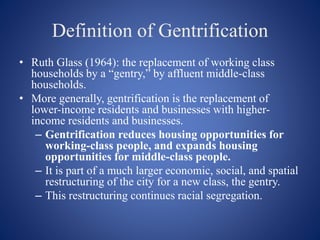 Gentrification in DC | PPTX