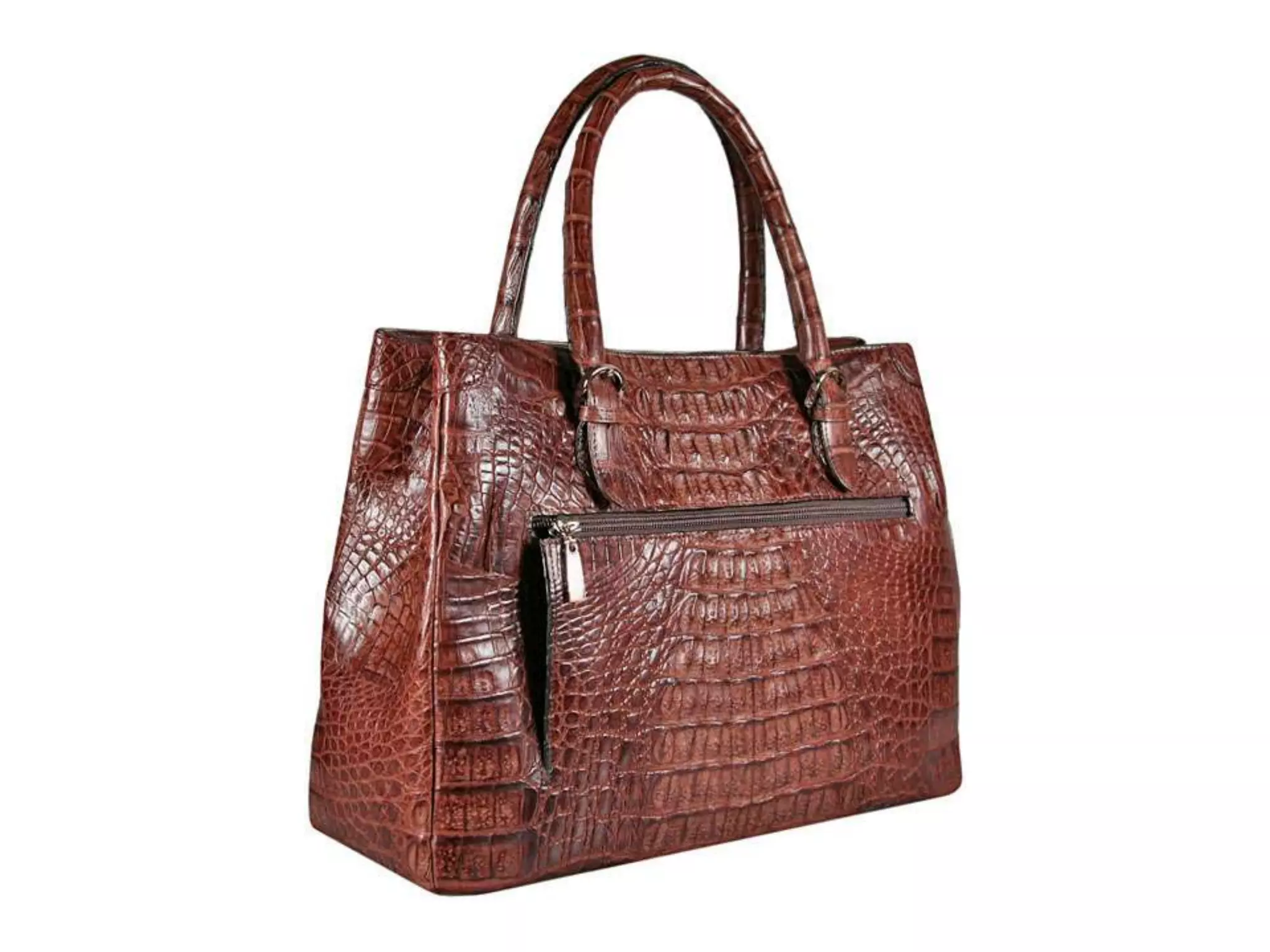 Genuine alligator leather bag bcm189 brown | PPSX