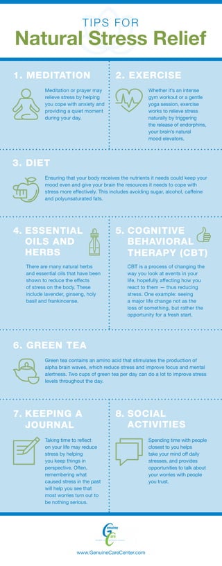 Tips For Natural Stress Relief | PDF