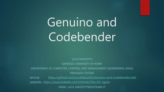Genuino and codebender | PPT