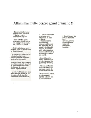 Genul dramatic | PDF