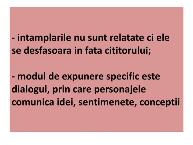 Genul dramatic prezentare | PPSX