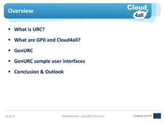 GenURC: Generation Platform for Personal and Context-Driven User Interfaces | PPT
