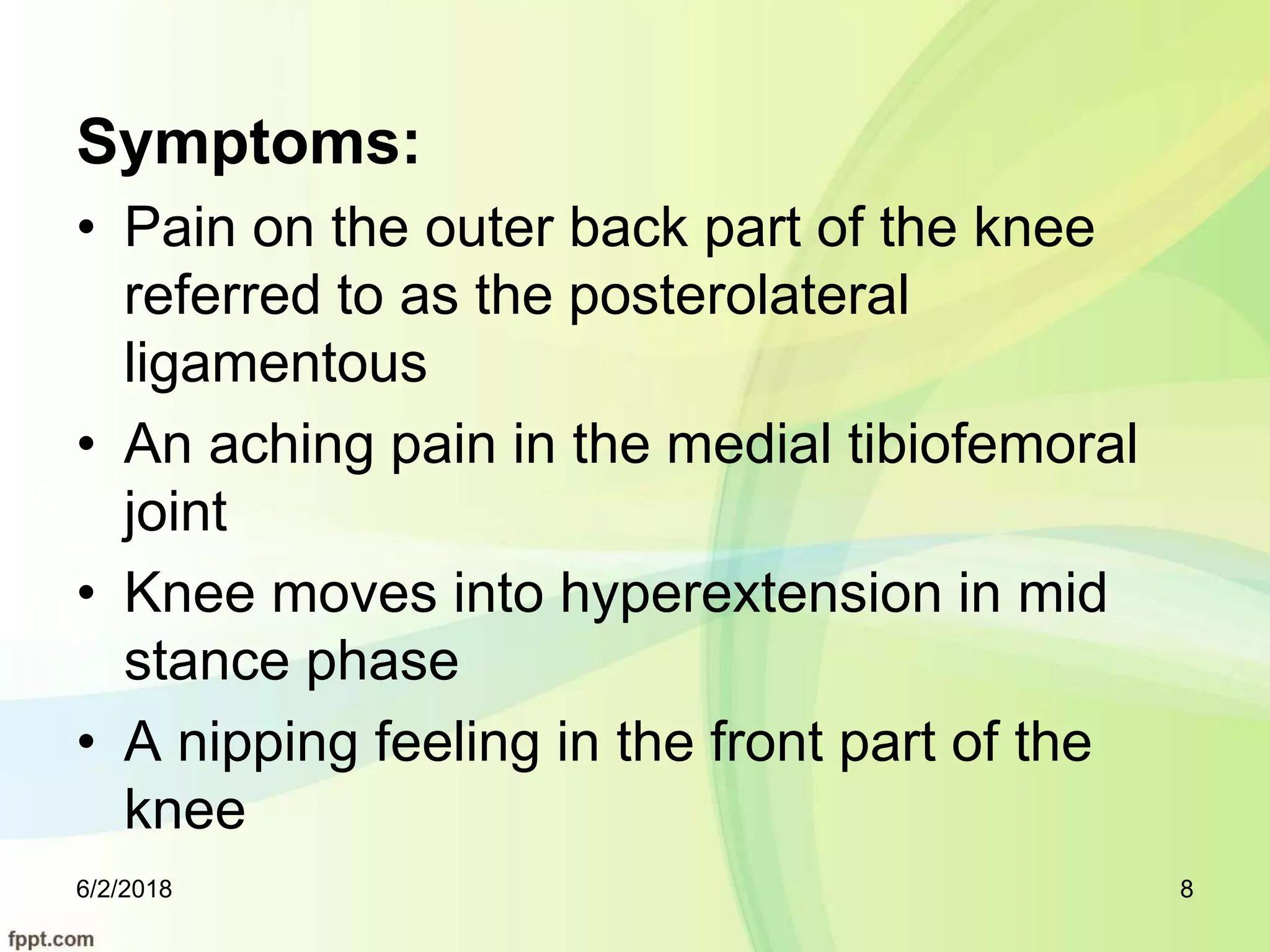 Genu recurvatum | PPTX