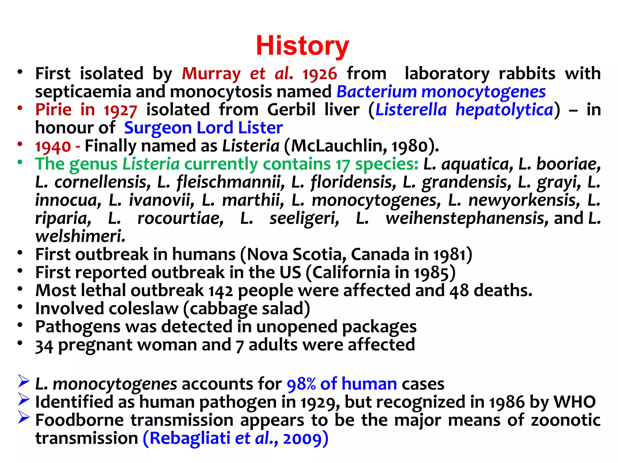 Genus listeria | PPT
