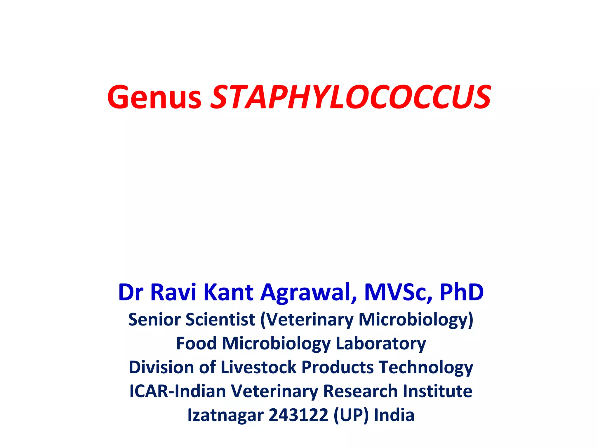 Genus staphylococcus | PPT