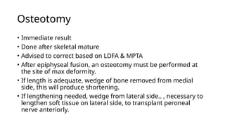 GENU VALGUM coronal plane deformity of knee | PPTX