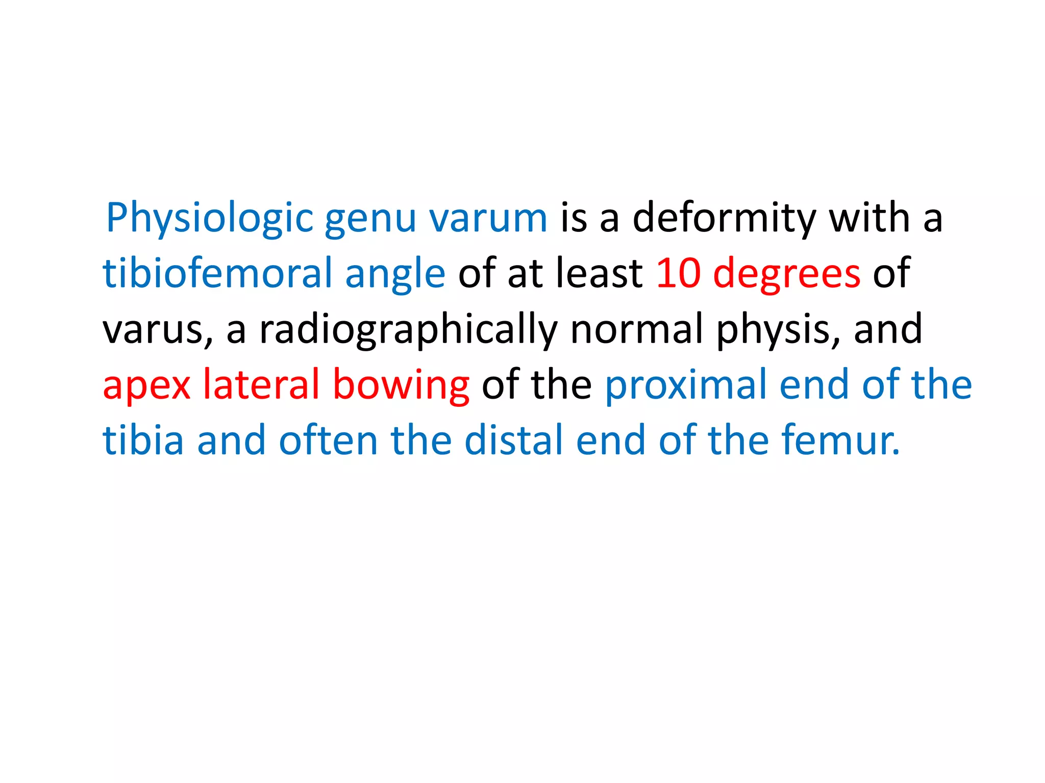 Genu varum, Genu valgum, Genu recurvatum | PPTX