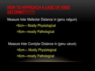 Genu varum valgus ,coxa varum | PPTX