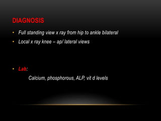 Genu varum valgus ,coxa varum | PPTX