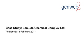 Case Study # Odoo Implementation @ Samuda Chemical Complex Ltd | PPTX