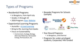 Genwise Summer Program- March 2020 slideshare | PPT