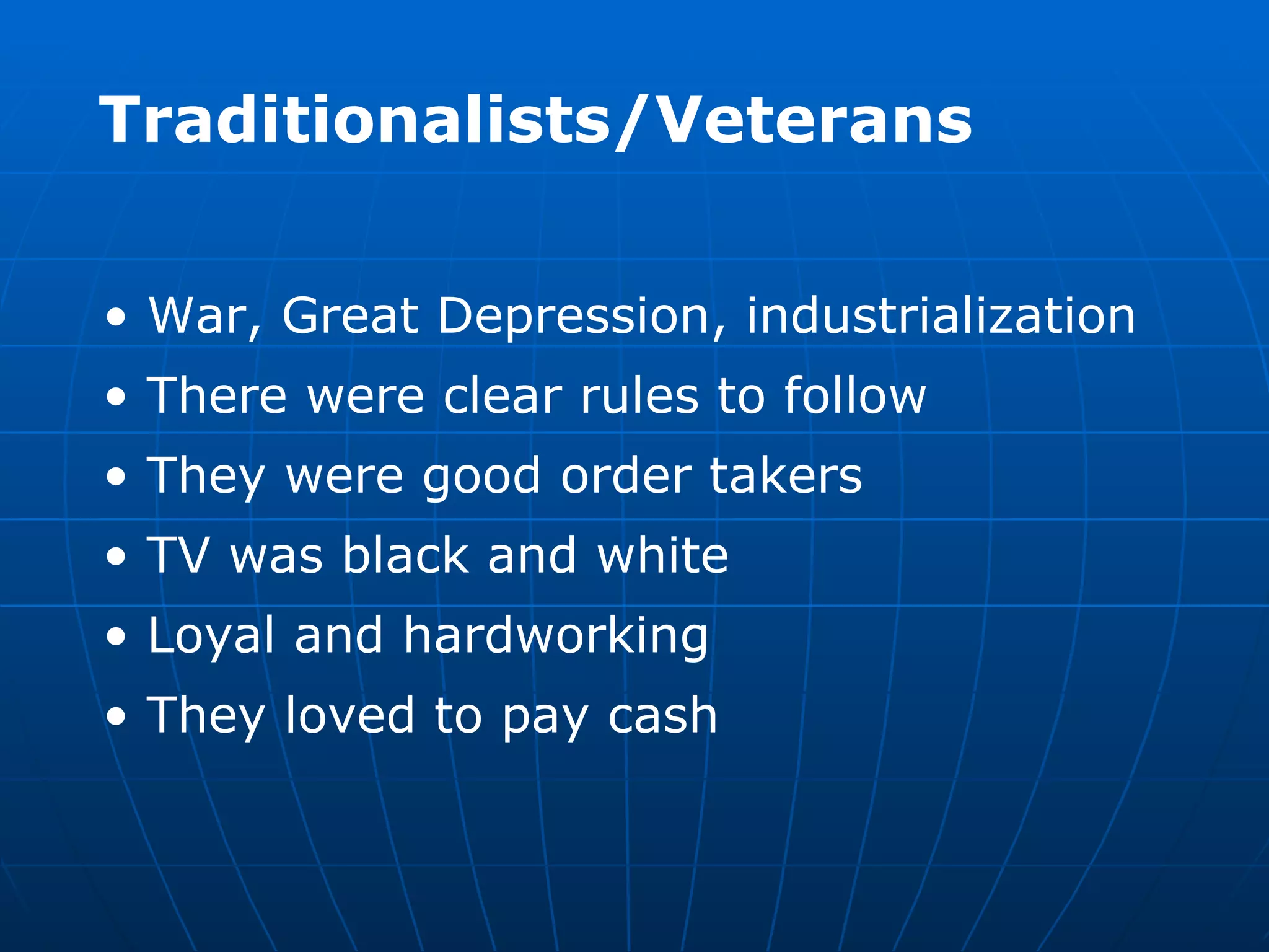 Gen X Gen Y Slides | PPT