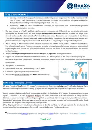 Background Verification Company, Background Check Services In India | PDF