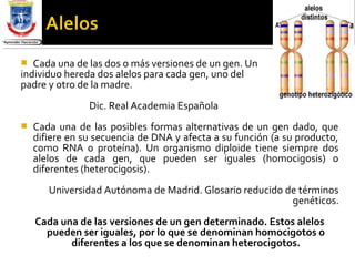 Definición de Conducta, Gen, Alelos, Genotipo, Fenotipo, Cromosoma ...