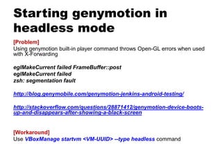 Genymotion with Jenkins | PPT