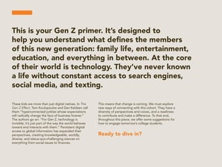 Gen Z Digital-Book: A Primer For All Things Gen Z | PDF