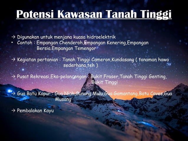 Bab 7-Potensi dan Halangan Bentuk Muka Bumi Terhadap Kegiatan Manusia | PPT