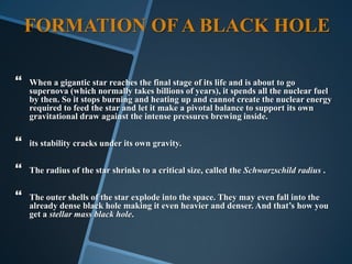 black hole | PPTX
