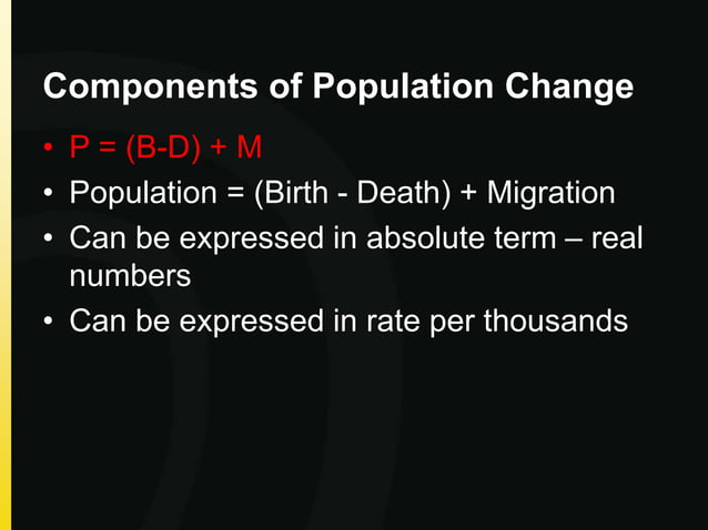 AS Level Human Geography - Population Dynamics | PPTX | Reproductive ...