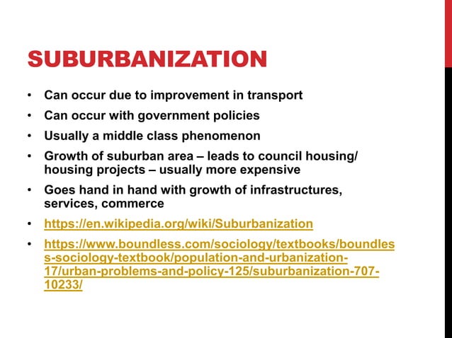 AS Level Human Geography - Urbanization and Settlement | PPTX