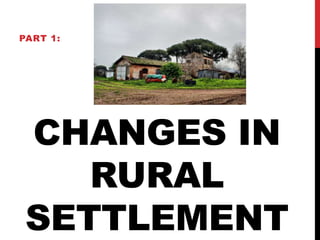 Rural Settlement Geography