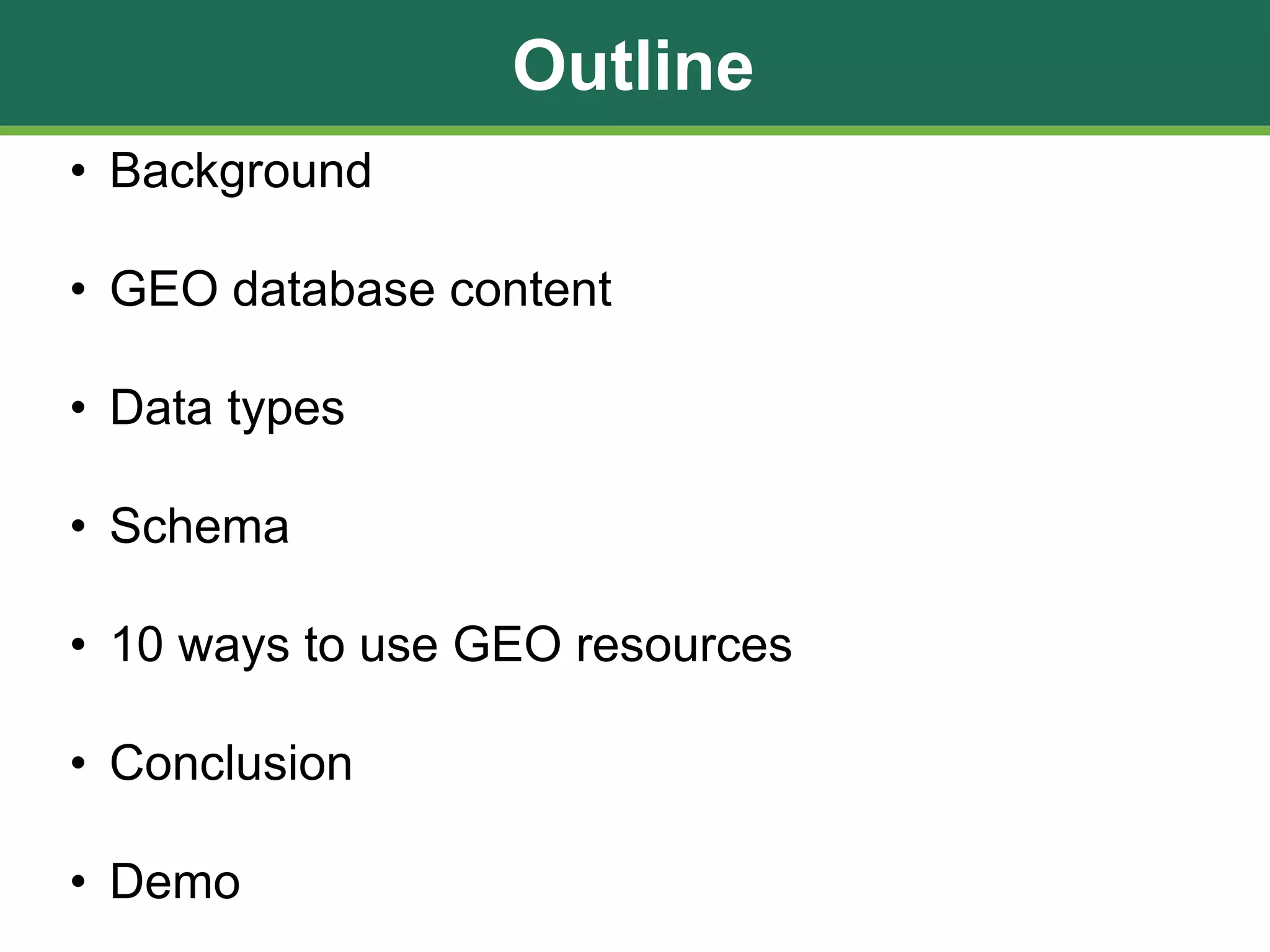 Gene Expression Omnibus Geo Pptx Databases Computer Software