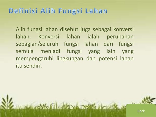 Geografi - Alih Fungsi Lahan | PPTX
