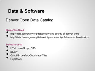 GeoCO Denver Crime Presentation | PDF | Web Development | Internet