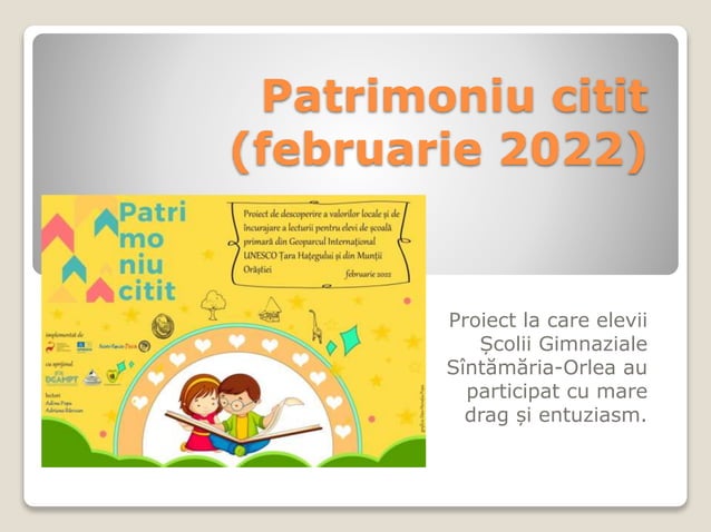Proiecte educationale Santamaria-Orlea... | PPTX