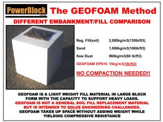 Geofoam Specifications and methodologies | PDF