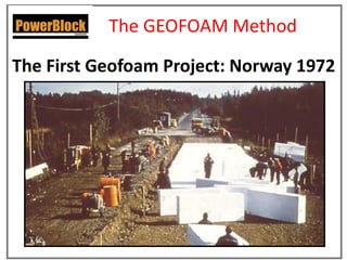 Geofoam Specifications and methodologies | PDF