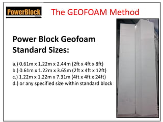 Geofoam Specifications and methodologies | PDF