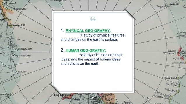 What is Geography, Branches of Geography and Scope of Geography. | PPTX ...