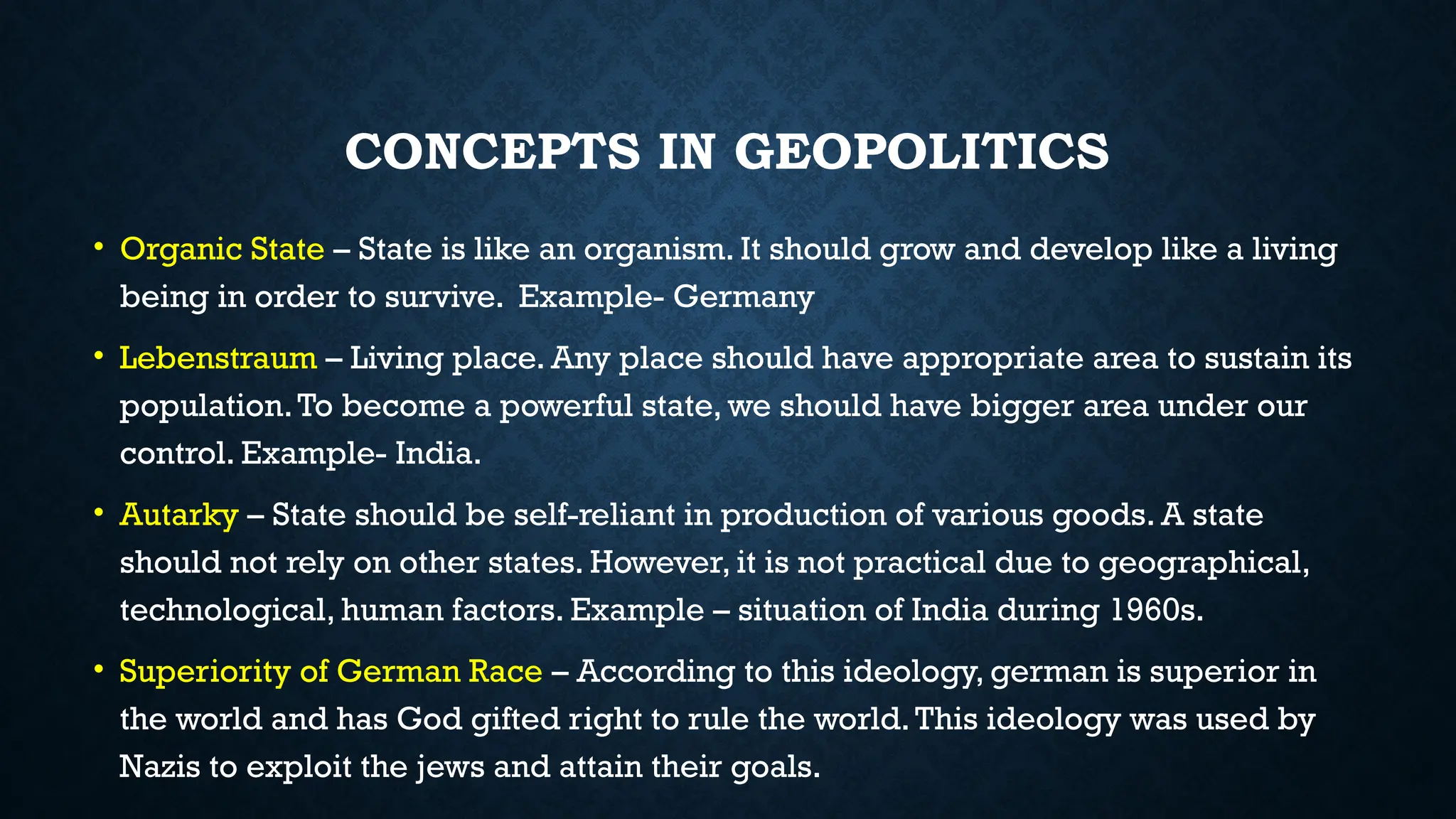 political geography and geopolitics in the world | PPTX