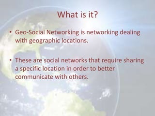 Geo-Social Networking | PPTX