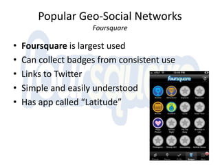Geo-Social Networking | PPTX