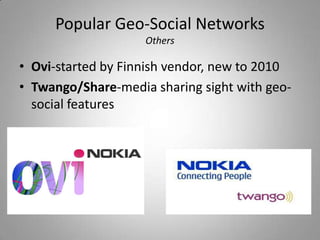 Geo-Social Networking | PPT