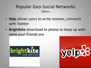 Geo-Social Networking | PPT