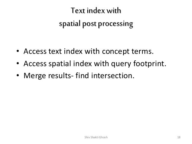 Geo tagging & spatial indexing of text-specified data
