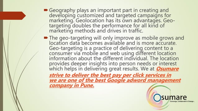 Geo targeted ad campaign | PPT