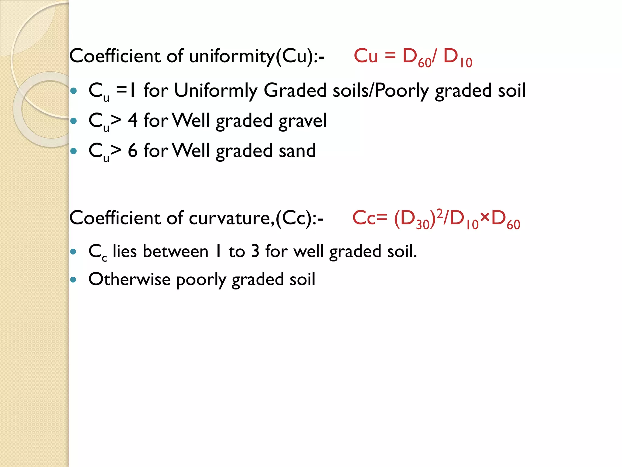 Index properties of soil and Classification of soils(Geotechnical ...