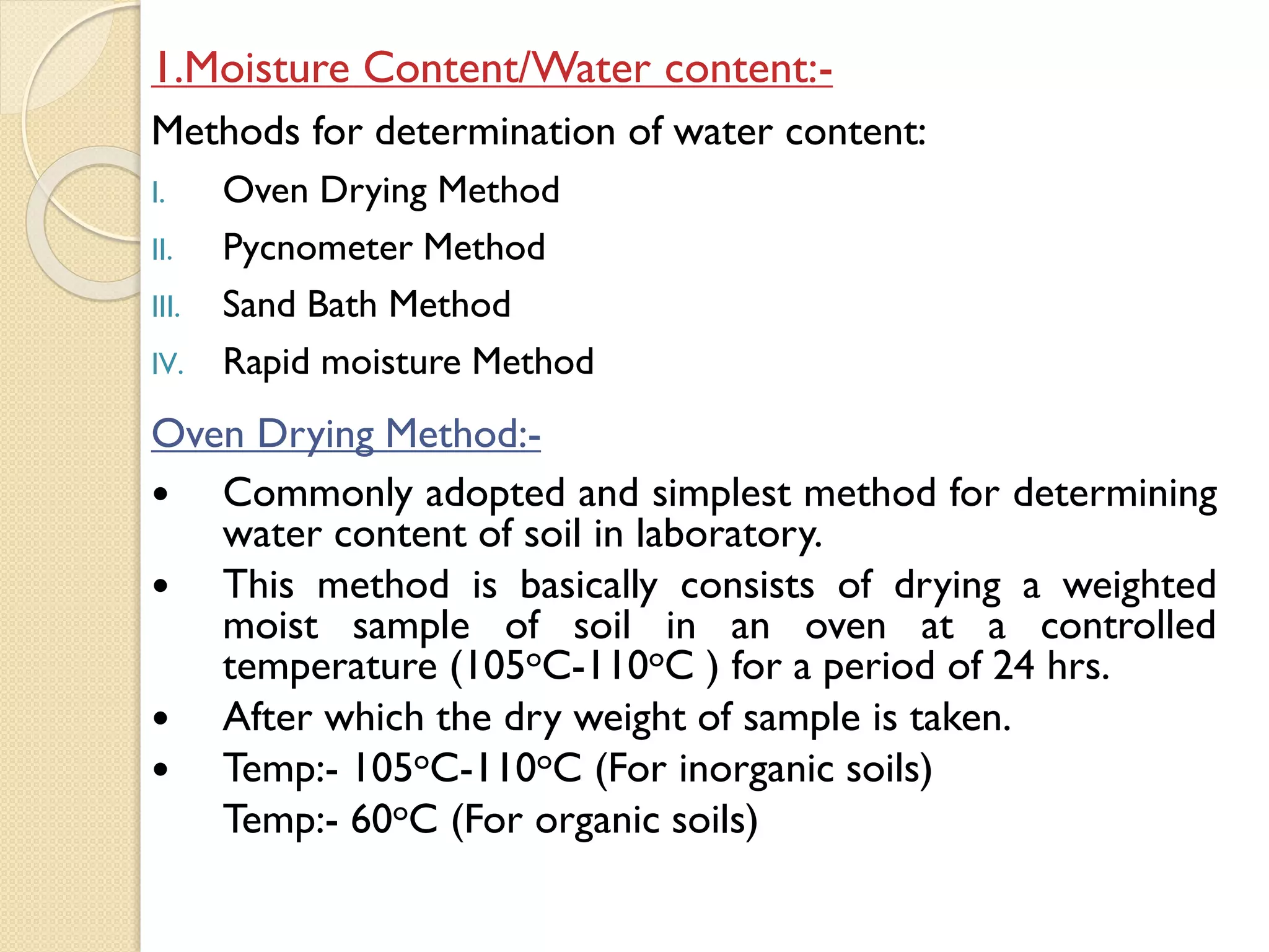 Index properties of soil and Classification of soils(Geotechnical engineering) | PDF