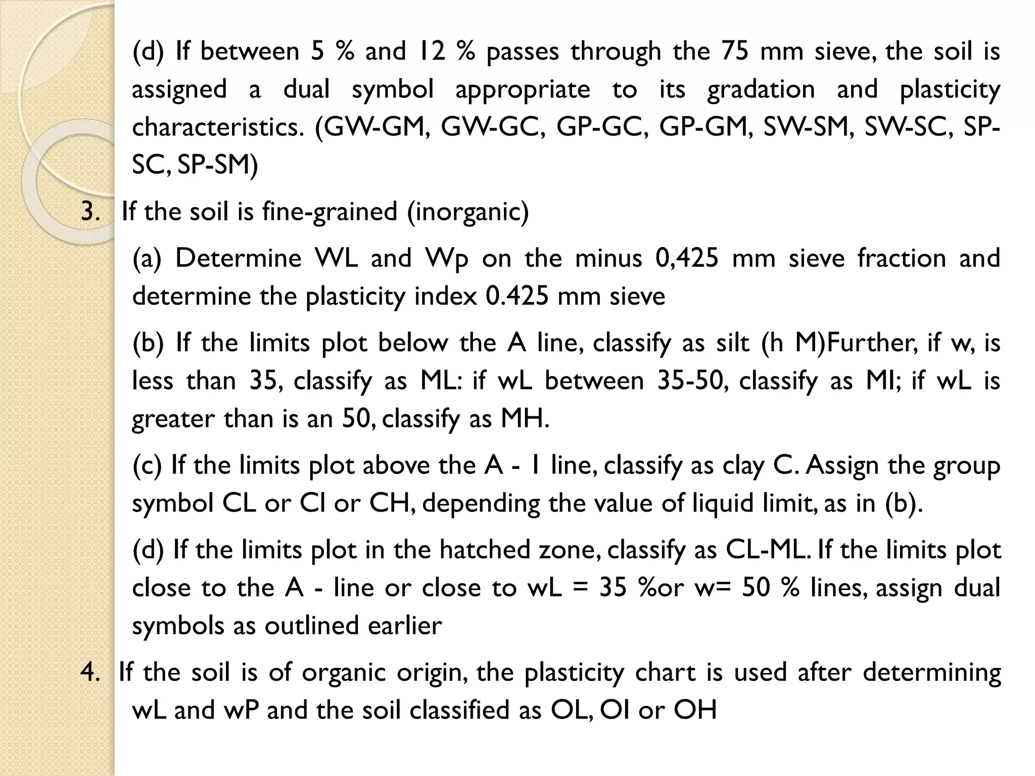 Index properties of soil and Classification of soils(Geotechnical ...