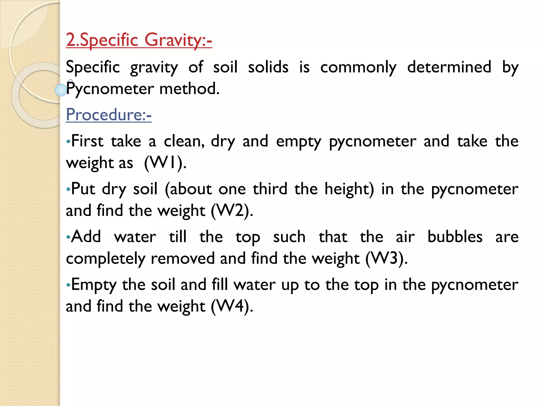 Index properties of soil and Classification of soils(Geotechnical ...