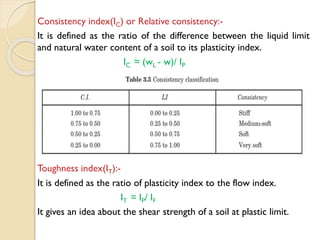 Index properties of soil and Classification of soils(Geotechnical ...